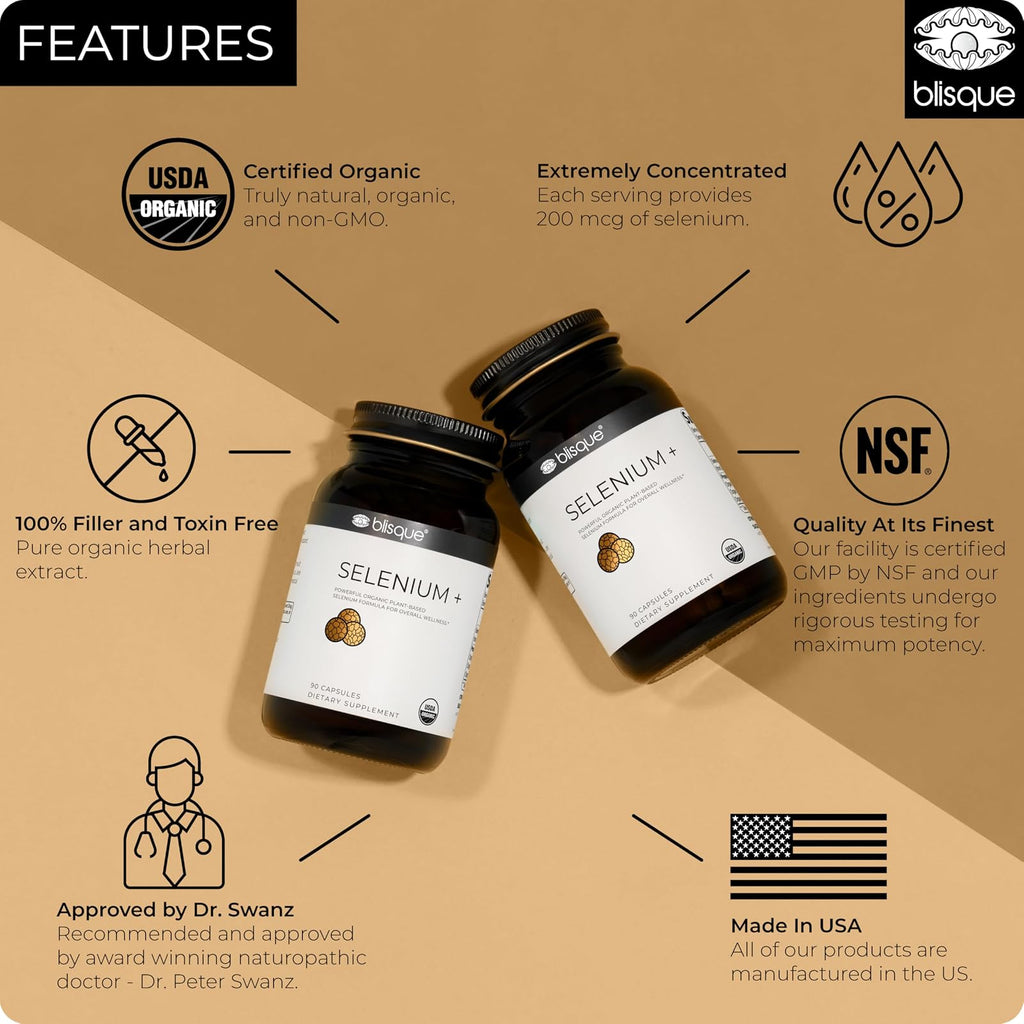 90 capsules of organic selenium