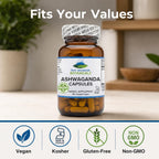 90 capsules of pure ashwagandha