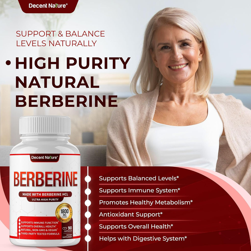90 capsules of pure berberine