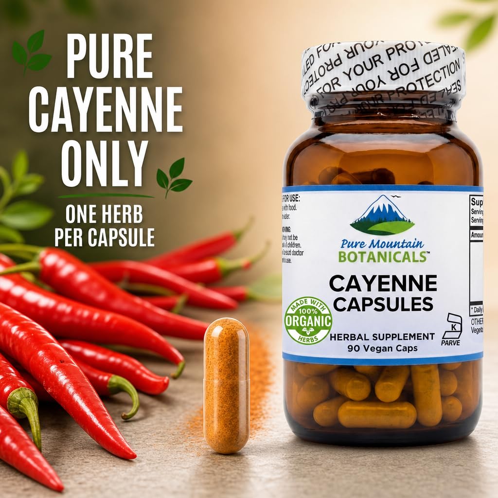 90 capsules of pure cayenne extract