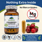 90 capsules of pure cranberry goodness