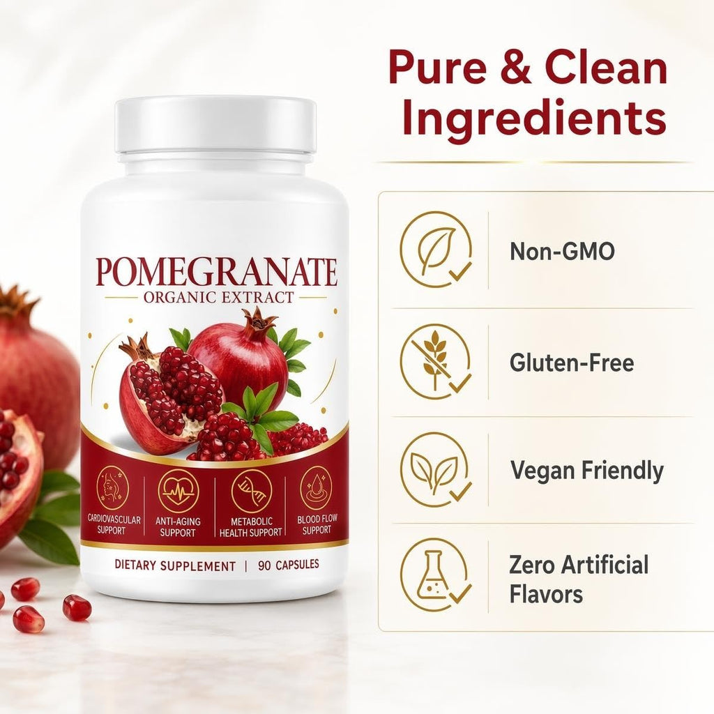 90 capsules of pure pomegranate extract
