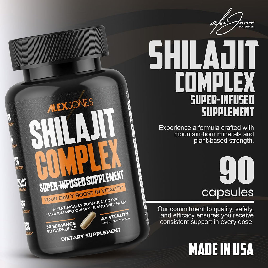 90 capsules of pure shilajit extract