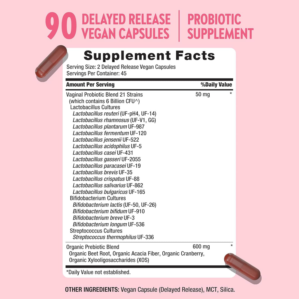 90 capsules of Raw Flora probiotics