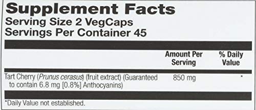 90 capsules of Tart Cherry extract