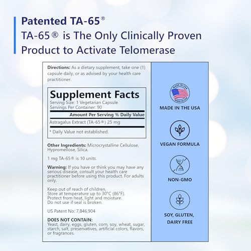 90 capsules of telomere health