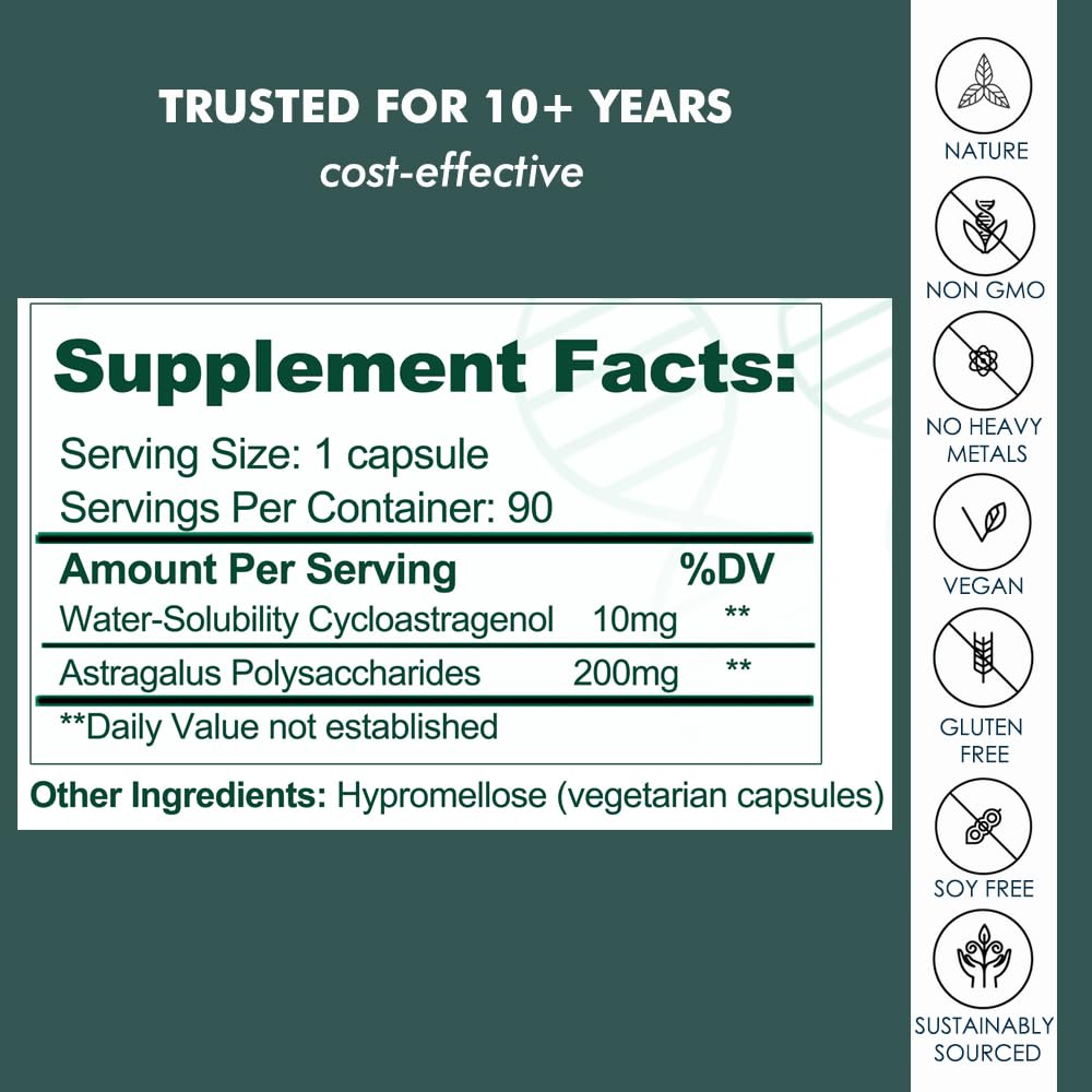 90 capsules of telomere support