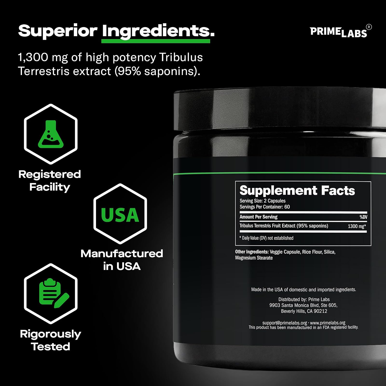 90 capsules of Tribulus Terrestris