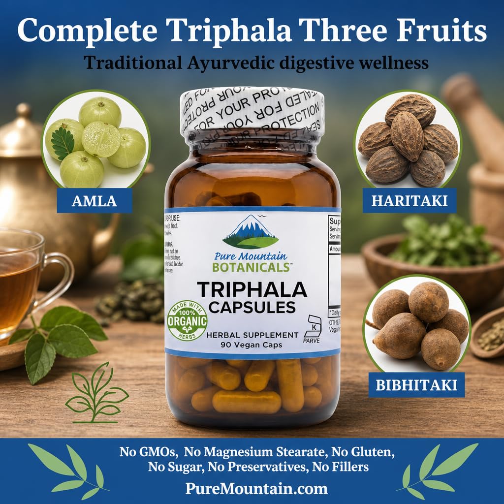 90 capsules of Triphala benefits