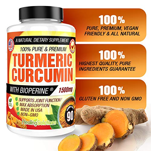 90 capsules of turmeric curcumin