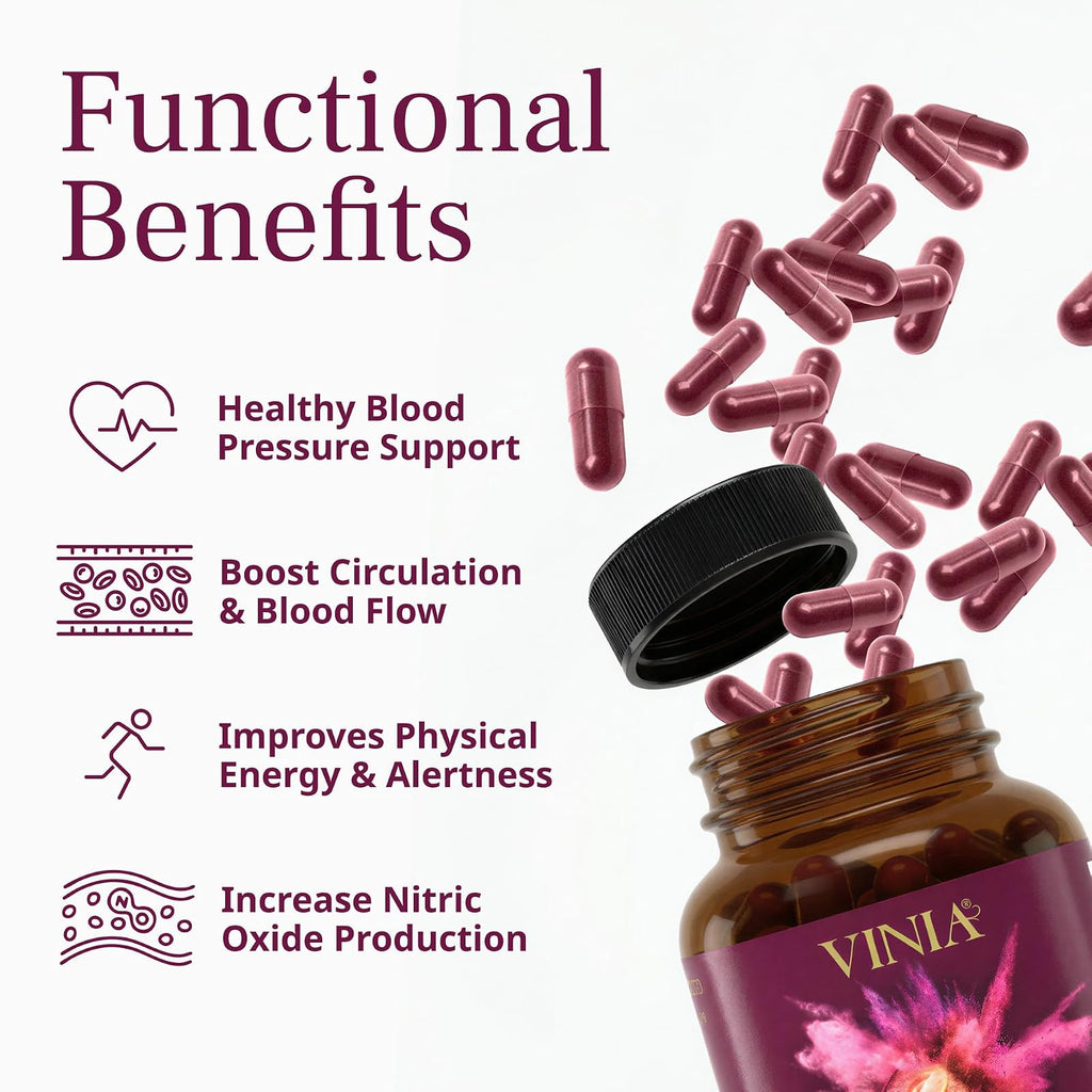 90 capsules of VINIA resveratrol