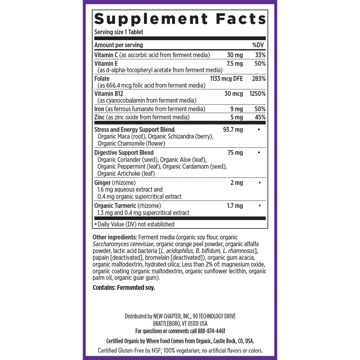 90 capsules of whole-food iron
