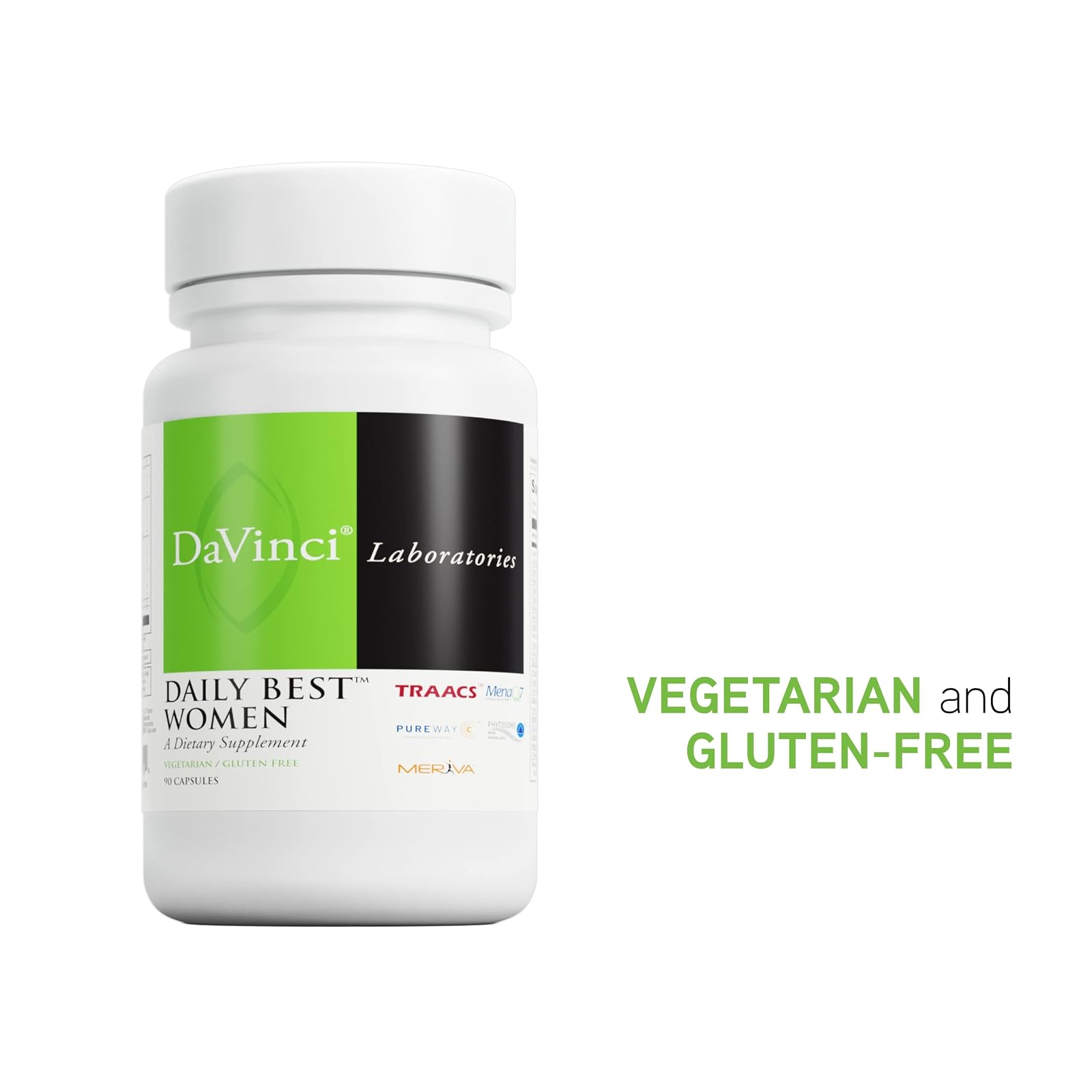 90 capsules of women's multivitamins