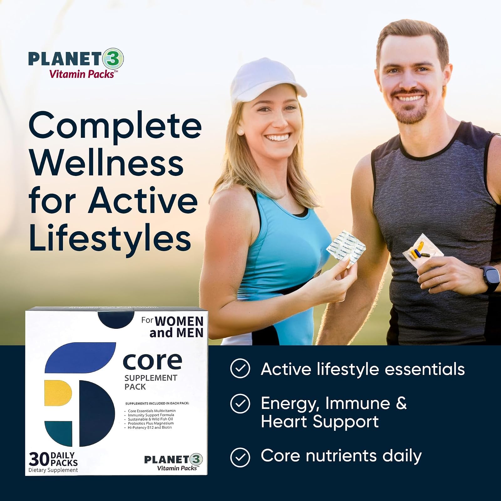 90 convenient vitamin packs