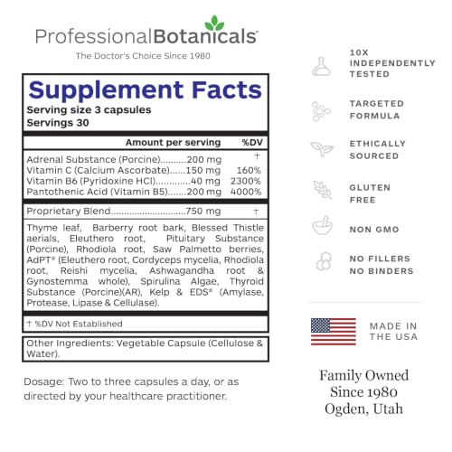 90 count adrenal health capsules