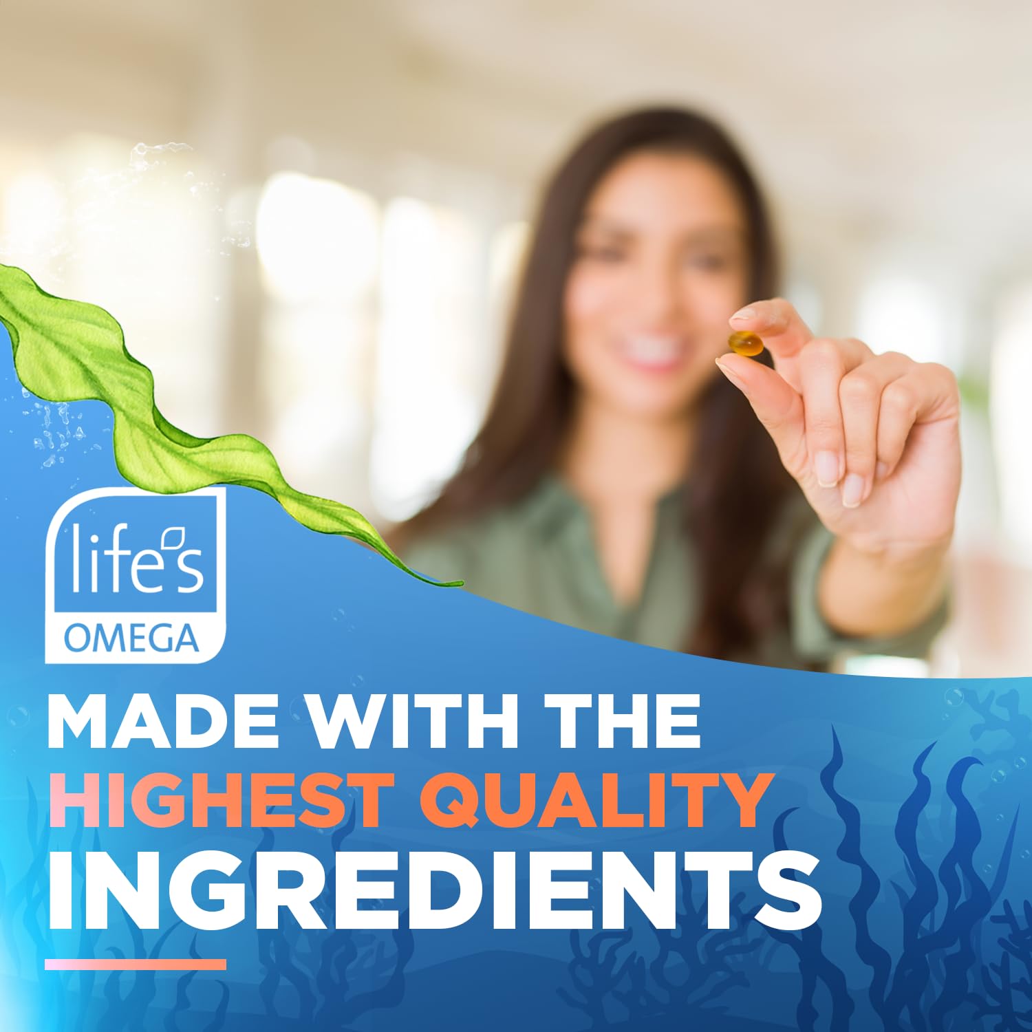 90 count algae softgel bottle