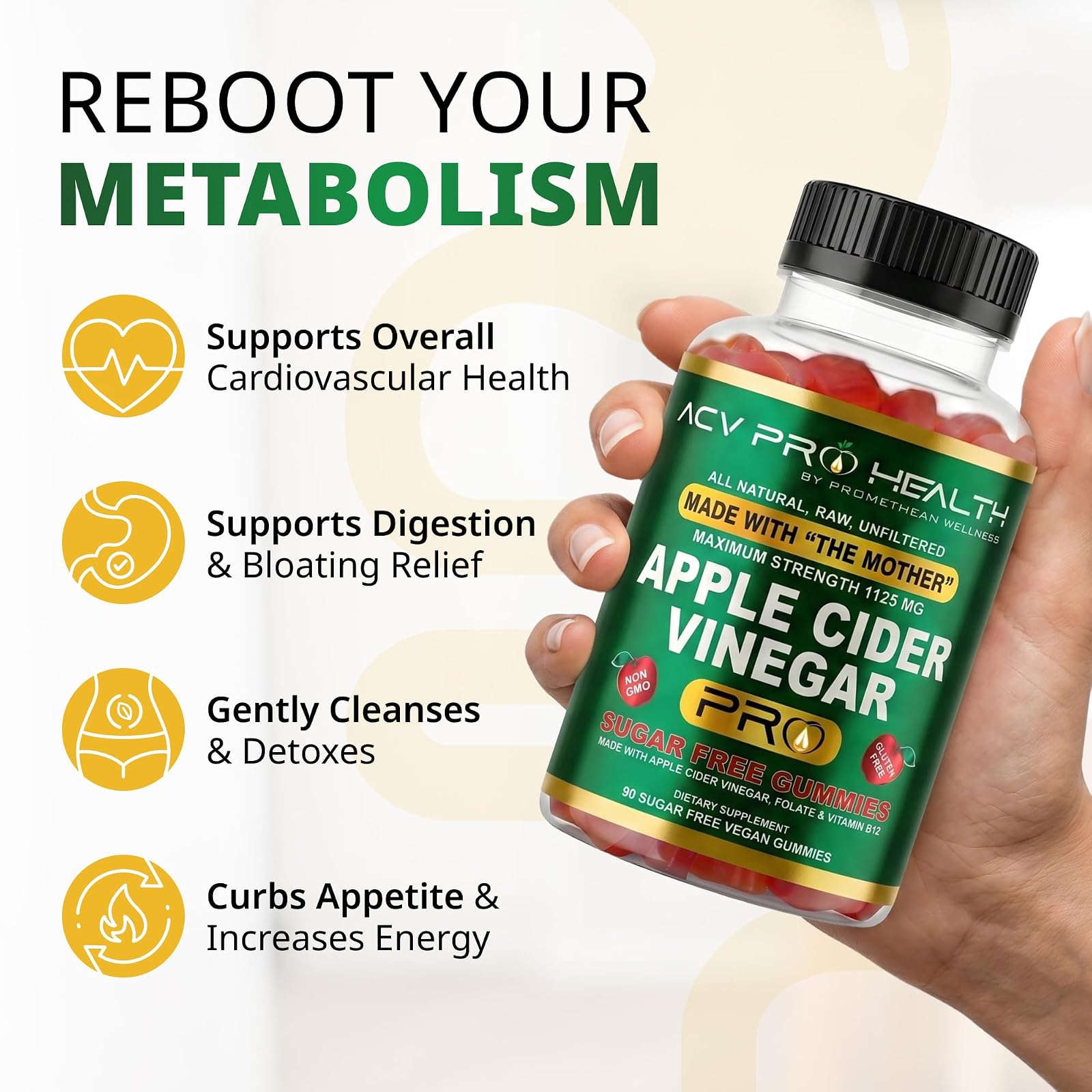 90 count apple cider vinegar gummies