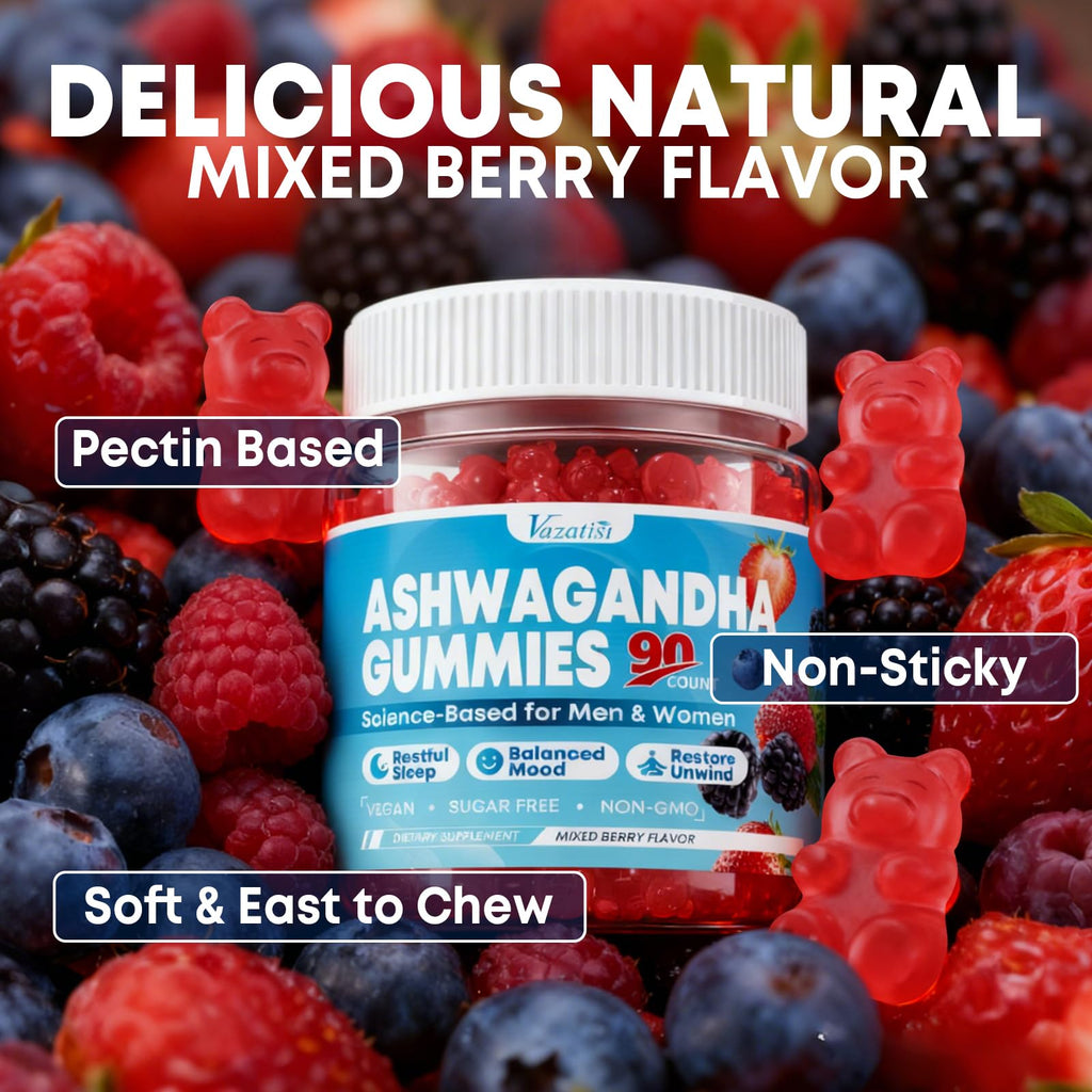 90 count Ashwagandha gummies for relaxation