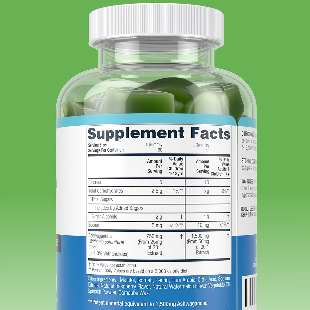90 count ashwagandha gummies for wellness