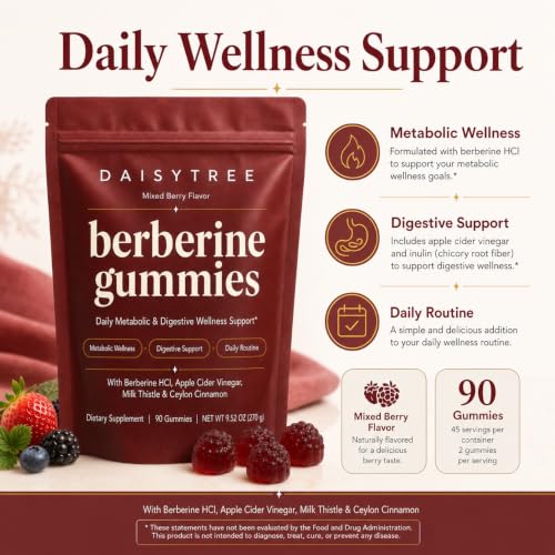 90 count berberine gummies for daily wellness