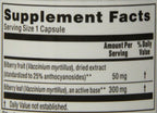 90 count Bilberry capsules for daily use