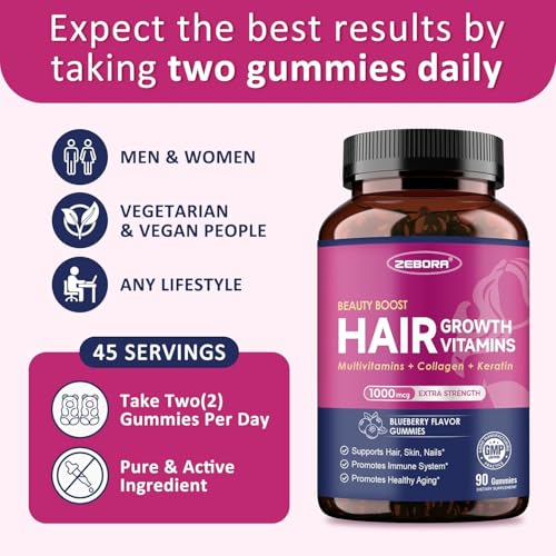 90 count biotin gummy bottle