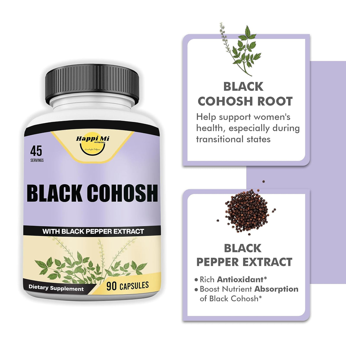90 count black cohosh capsules