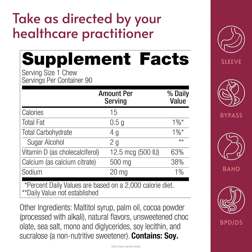 90 count calcium citrate chewy snacks