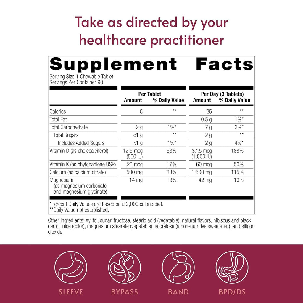 90 count calcium citrate tablets