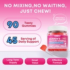 90 count calcium gummies bottle