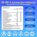90 count calcium gummies for strong bones