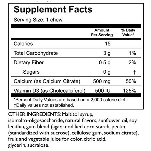90 count calcium soft chews for daily health