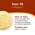 90 count chewable iron tablets
