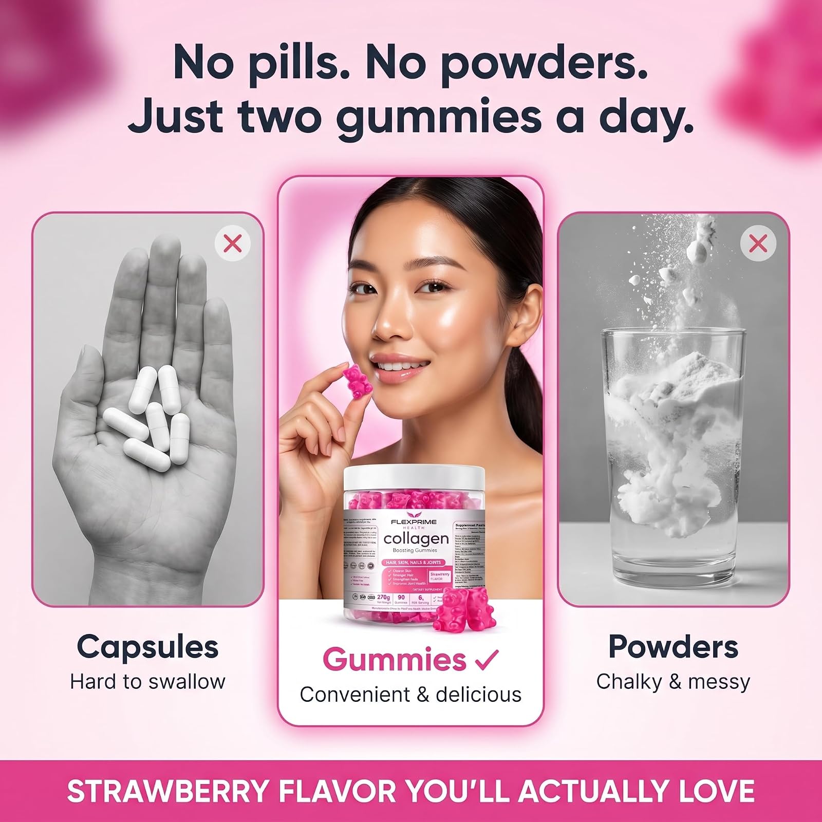 90 count collagen gummies pack