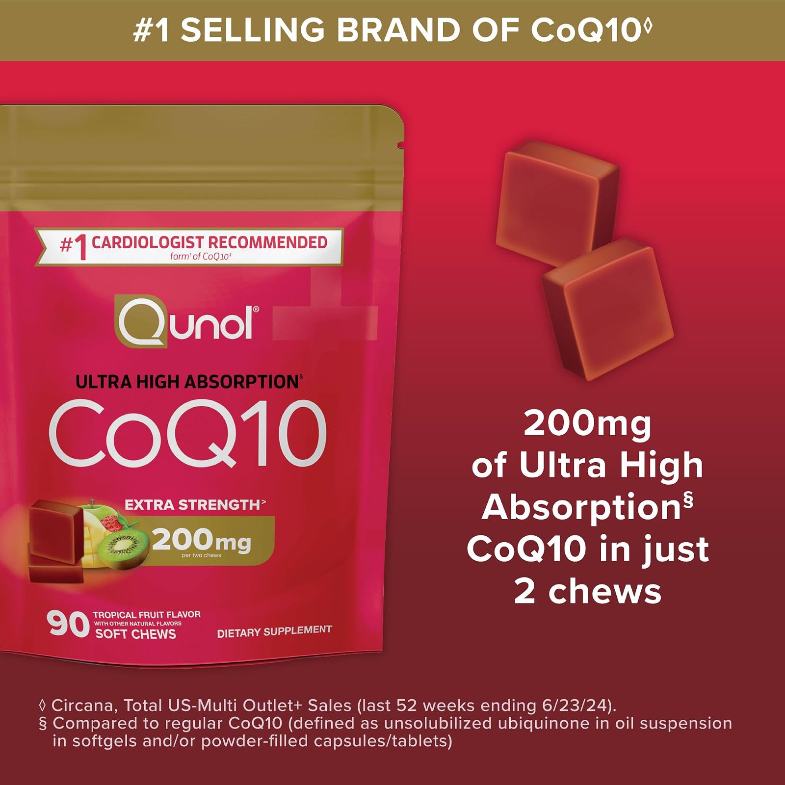 90 count CoQ10 supplement package