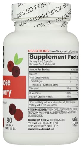 90 count cranberry health capsules