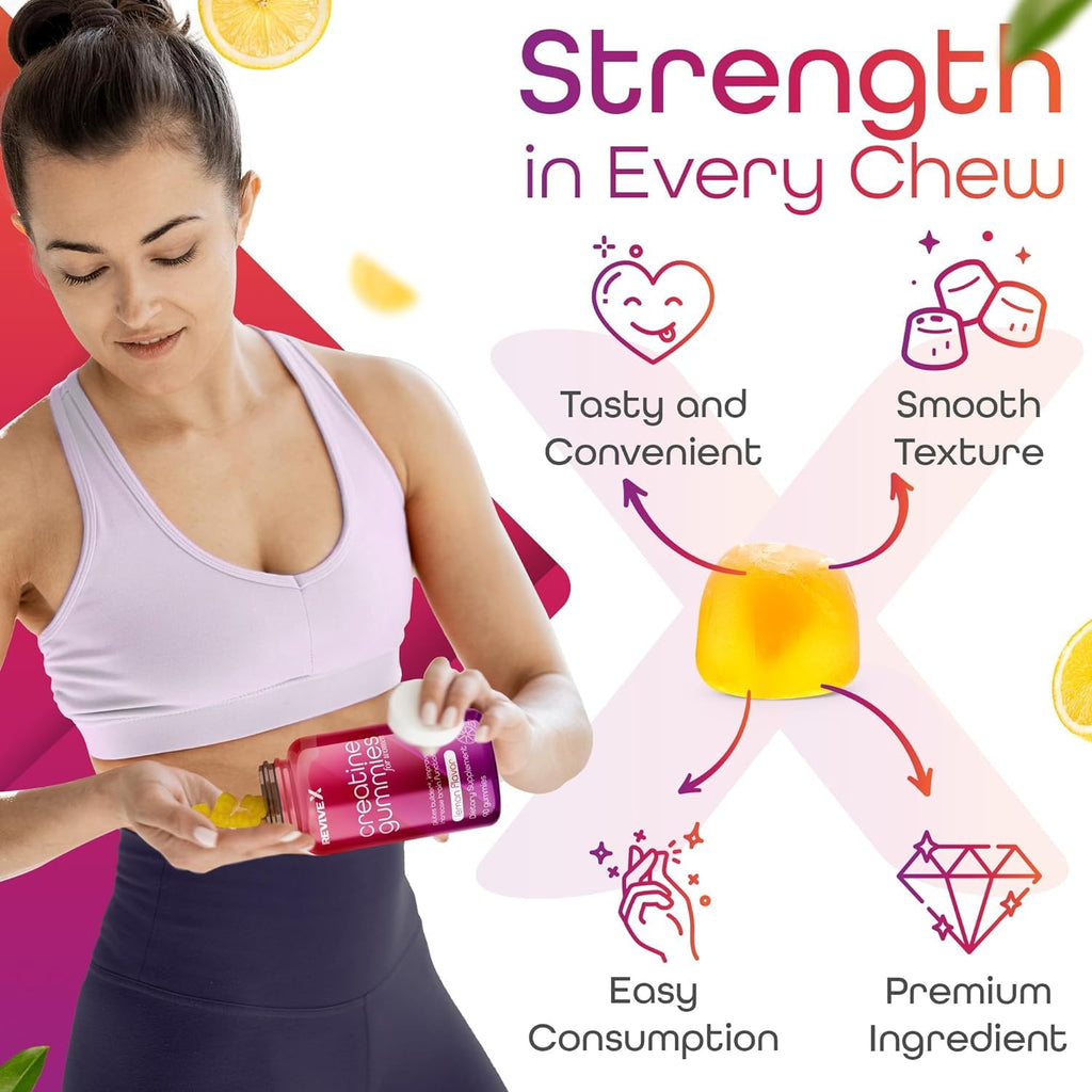 90 count creatine gummies for convenience