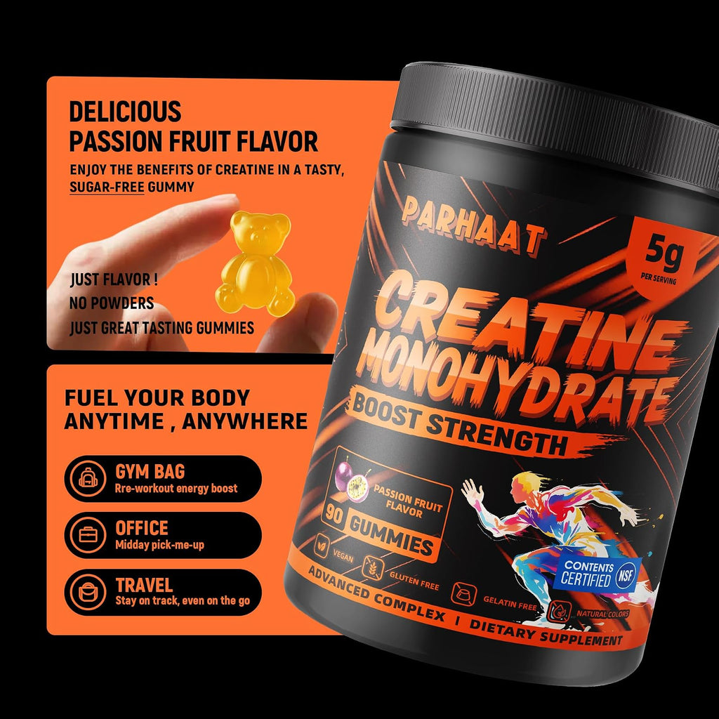90 count creatine gummies for convenience