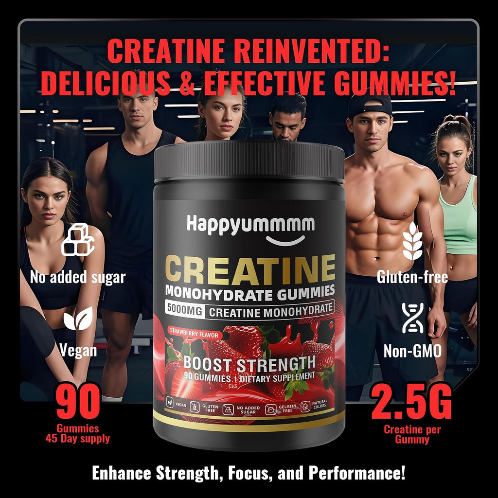 90 count creatine gummies for convenience