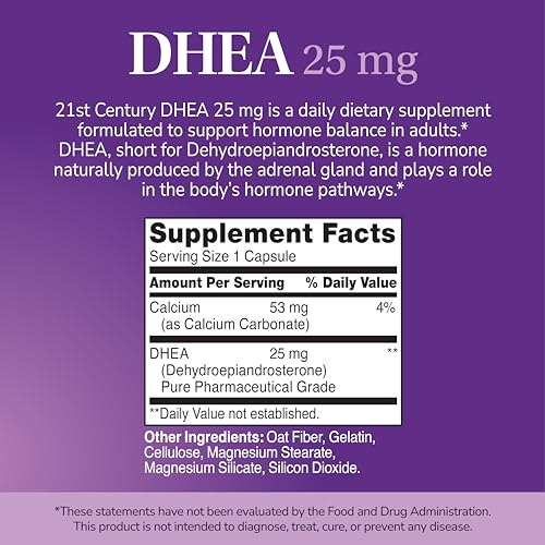 90 count DHEA capsules for men