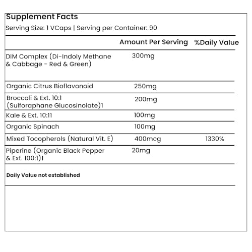 90 count DIM capsules for daily use