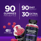 90 count Effective Nutra gummies for vitality