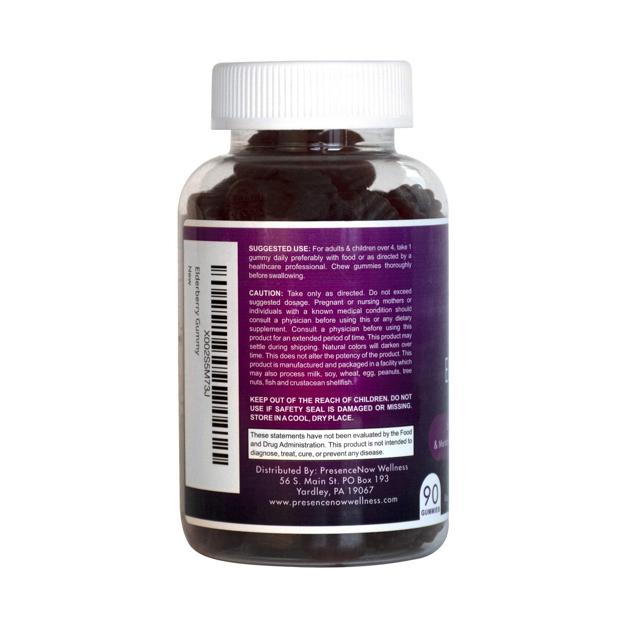 90 count elderberry gummies for daily use