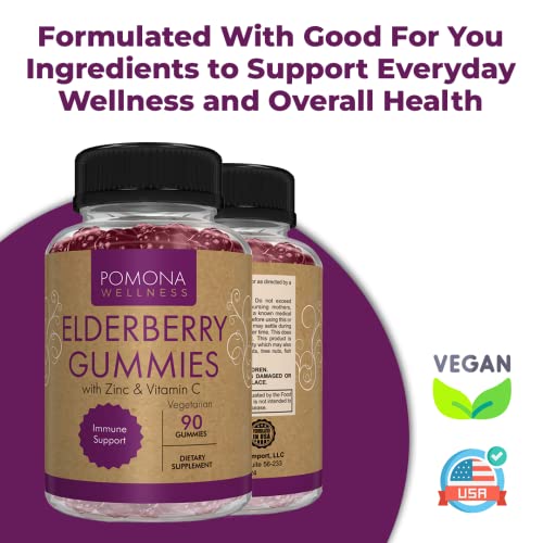 90 count elderberry gummies pack