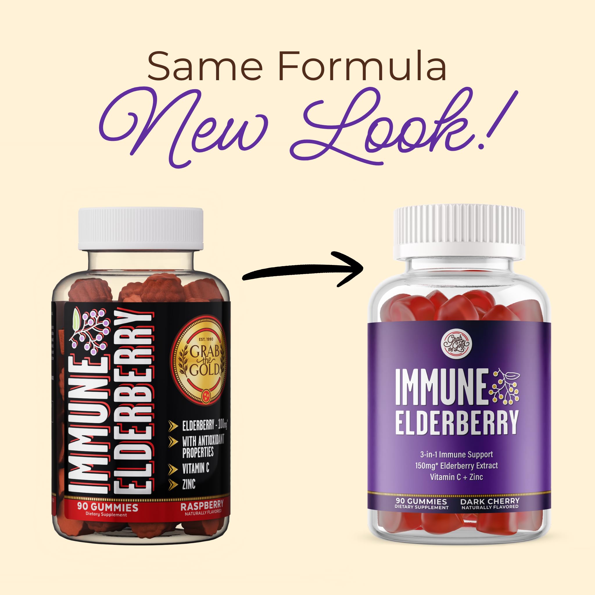 90 count elderberry gummy supplement