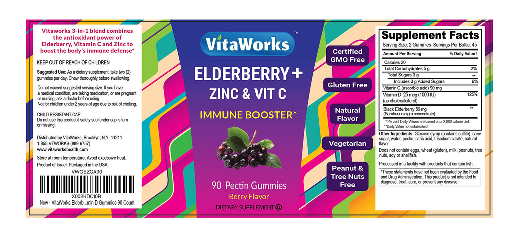 90 count elderberry immune support