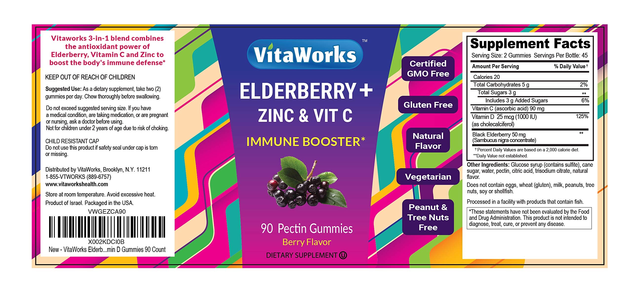 90 count elderberry immune support