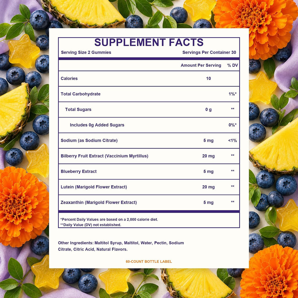 90 count eye support gummy vitamins