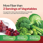 90 count fiber gummies for gut health