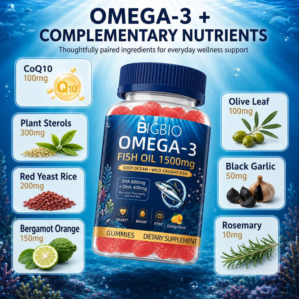 90 count fish oil gummies for easy intake